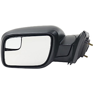 Kool Vue Driver & Passenger Side Power Non-Heated Mirrors for Ford Explorer 2016-2019 Manual Fold With Spotter Glass; Without Signal Light, Memory, Puddle Lamp & Auto-Dimming Textured
