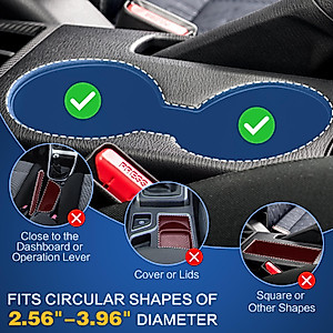 Vondior 2023 Upgraded Car Cup Holder Expander Tray, 4-in-1 Detachable Tray Table with Phone Holder, Dual Cup Holder Compatible with Yeti/Hydro Flask, Road Trip Essentials Car Accessories