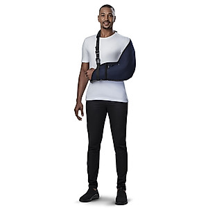 HIDROLIGHT - Immobilizer Arm Sling for Upper Limb Injuries - Arm Brace for Left and Right, Bursitis Elbow Brace, Arm Support Straps - Shoulder Support Immobilizer for Rotator Cuff - Black, X-Small