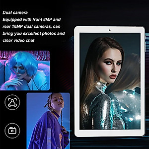 10.1 Inch 2 in 1 Tablet for11.0, 5G WiFi, 4GB RAM 64GB ROM, 1920X1200 Resolution, 8 Core CPU with HD Touch Display, Dual Speakers and 8800mAh Batter (US Plug 100-240V)