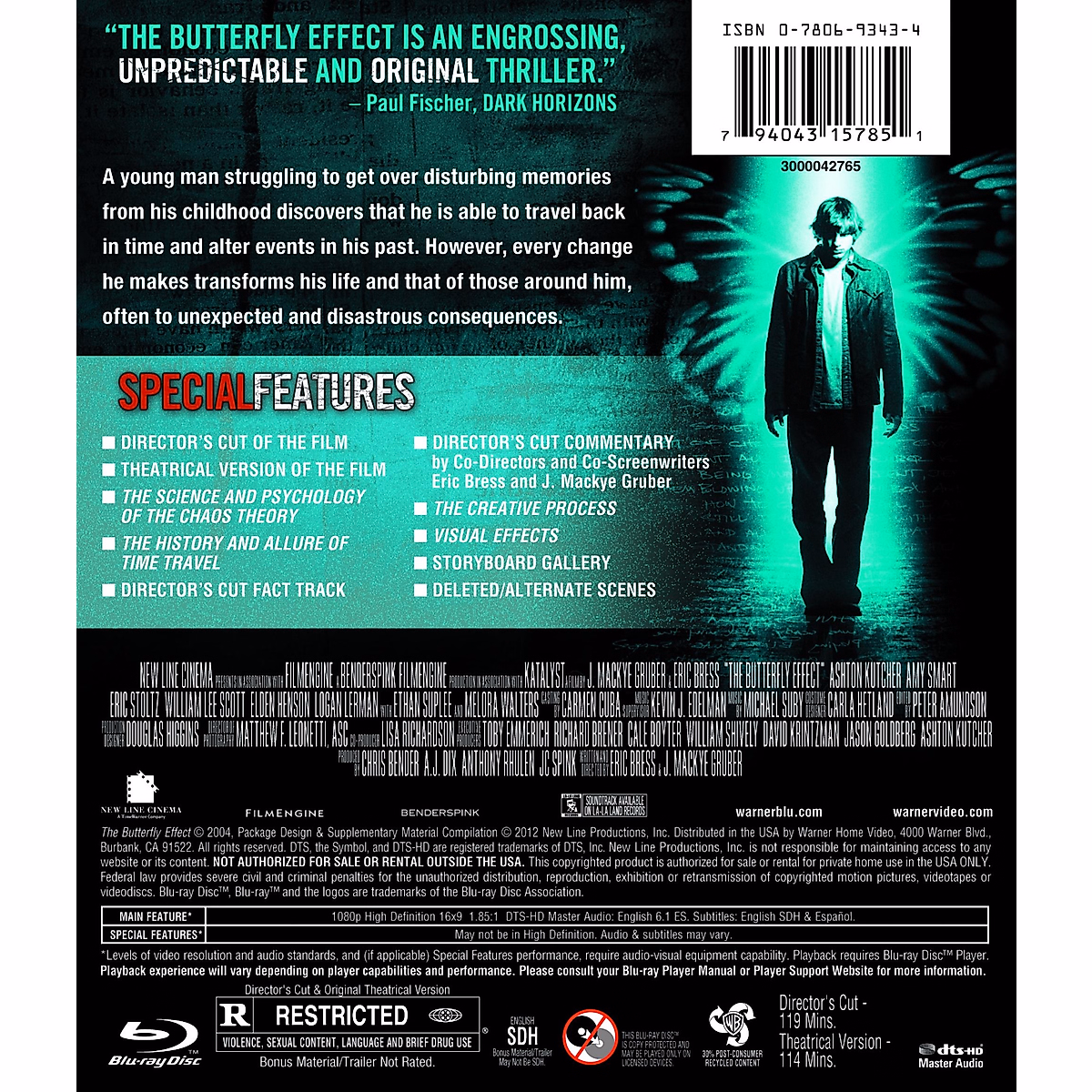 The Butterfly Effect (Director's Cut & Theatrical Release) [Blu-ray]