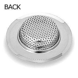Iafand 2 Pack Stainless Steel Kitchen Sink Strainer Drain Plug Filter Strainer With Large Wide Rim 4.5" for Kitchen (4.5inch)