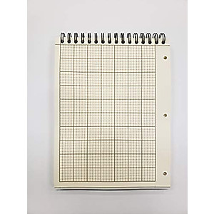 Engineering Paper 100 Sheet - Spiral Notepad (Blue Cover)