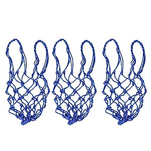 Garneck Mesh Storage Bag 3pcs Sports Net with Handle Nylon Drawstring Single Bag Volleyball Soccer Basketball Holder Carrier Football Pocket Organizer Pouch Pocket Organizer Pouch Mesh Ball Bag
