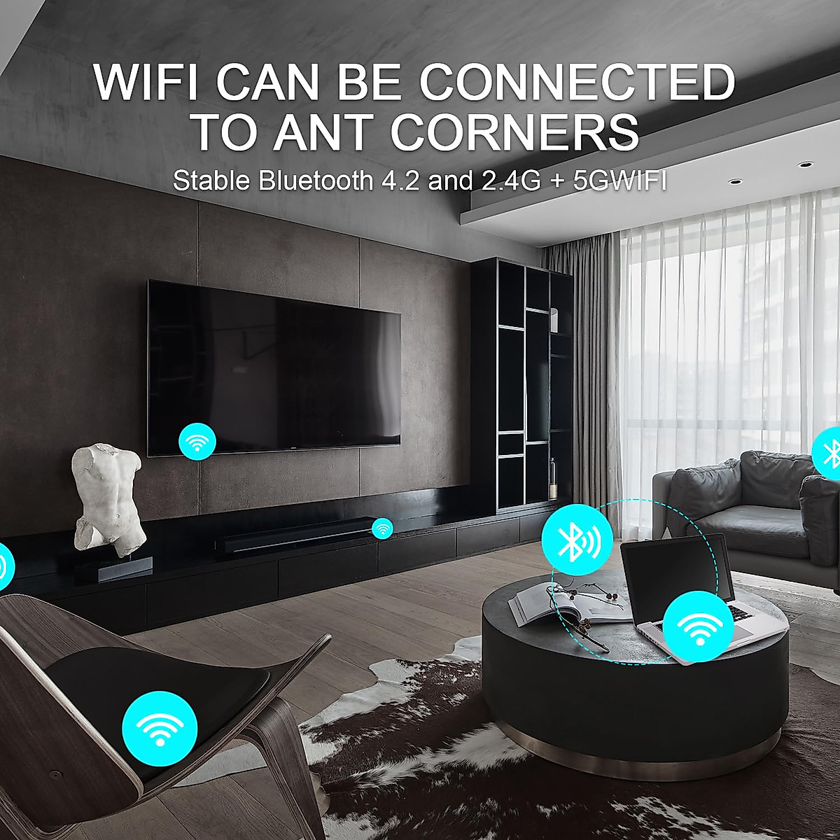 ALADAWN PC Stick Intel Atom Z8350 4GB 64GB with Windows 10 Pro,Mini Computer Stick Support Auto Power on,4K HD,Dual Band WiFi 2.4/5G,Intel pc Stick on Business Office Industrial IOT Media Home