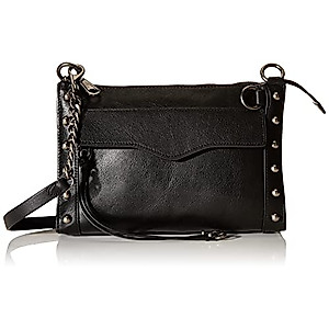 Rebecca Minkoff womens Mab W/ Studs Crossbody, Black, One Size US