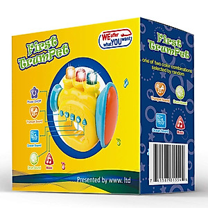 Portable First Trumpet - Battery-Operated Music Toy with Features for Learning and Entertainment for Your Baby and Toddler. Great Stocking Stuffer