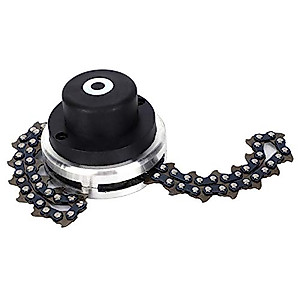 Walfront Trimmer Head Garden Tool Parts Accessories, Easy to Replace and Install, Gardening and Agronomy, Multifunctional Durable Lawn Mower Chain Black