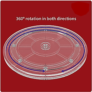Lazy Susan , Orchidtent Turntable Organizer Heavy Duty Rotating Swivel Steel Ball Bearings Stand for Monitor/TV Computer Laptop Kitchen Corner Cabinet Spices Patio Table Jewelry Organizer 8 inch white