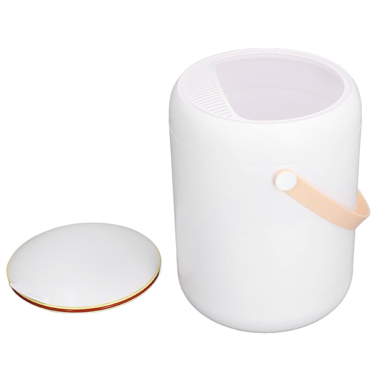 Portable Washing Machine, Small Washer Proof Built in Draining Fence 3L Capacity Healthy Automatic Shutdown Waterproof Cover for Apartment white