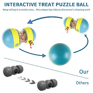 ADKYSL Treat Dispensing Dog Toys, Interactive Dog Toy to Keep Dogs Busy, Suitable for Large, Medium, and Small Dogs (Green)