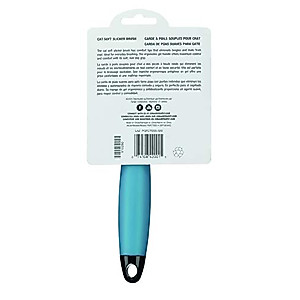 CONAIRPRO Dog & Cat Cat Soft Slicker Brush, Cat Brush for Shedding, Removes Tangles, Mats & Loose Hair, Soft Coated Pins for Gentle Brushing, Memory Gel Grip Handle