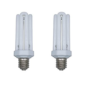 lumenivo 65W CFL Bulb E39 Mogul Base Fluorescent Bulb Incandescent 300W Equivalent CFL Quad Tube 4U 65W for Security Lighting Fixtures - 6500K Daylight - 1 Pack