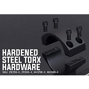 Monstrum Alpha Series 1-4x24 First Focal Plane FFP Rifle Scope | ZR300 H-Series Offset Scope Mount | Flat Dark Earth | Bundle