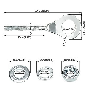 GREHUA CG125 105mm Drum Brake Shoes Pads Chain Tensioner Adjuster Kit for 212cc 196cc 6.5hp Coleman BT200X CT200U Trail 200 CT200U-EX Baja Warrior MB165 Massimo MB200 CRF70 Motorsports Mini Bike Parts