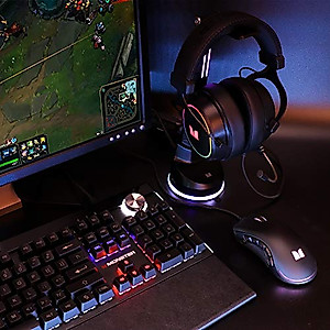 Monster Alpha 5.0 LED Mechanical Gaming Keyboard with Anti-ghosting Individually Backlit RGB Keys, Programmable RGB Lighting Effects, Magnetic Palm Rest and Dedicated Media Keys – for PC Gaming