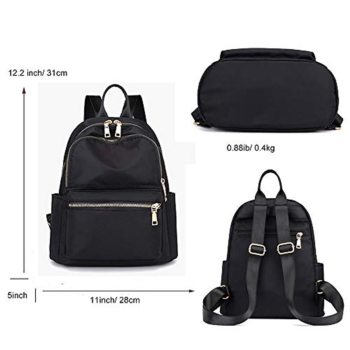 Shaelyka Small Lightweight Backpack Purse for Women Anti-theft Mini Backpack Purse Travel Daypack