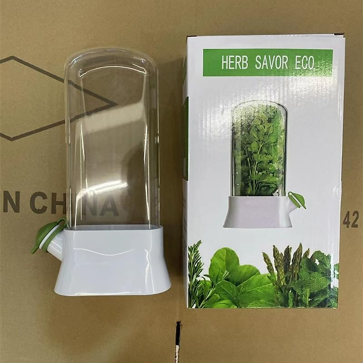 GOLINYOUBIZ Herb Keeper Freshness Preserver Cup – Airtight Herb Storage Container for Fresh Parsley, Cilantro, Rosemary, and More – Keeps Herbs Fresh for Up to 2 Weeks