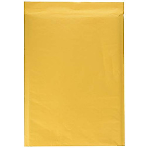 SALES4LESS #5 Kraft Bubble Mailers 10.5x16 Inches Shipping Padded Envelopes Self Seal Waterproof Cushioned Mailer 10 Pack, Gold (KBMVR_10.5X16-10)