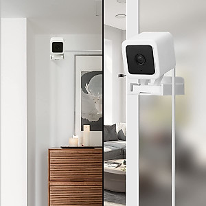 LANMU Window Mount Comaptible with Wyze Cam V3, Screwless Mount, Strong Adhesive Mounting Bracket, Damage-Free