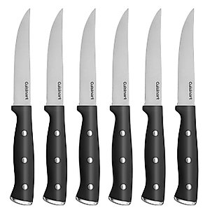 Cuisinart Black Triple Rivet 6pc Steak Knife Set