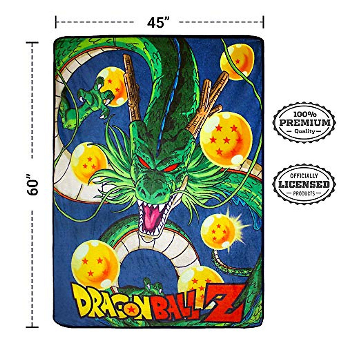 Dragon Ball Z Bed Blankets (DBZ-Blue)
