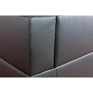 SIENWIEY Sectional Couch for Living Room Furniture Sets, Black Faux Leather Sofa Couch L Shape Couch Living Room Sofa with Chaise 2 Piece Using for Living Room(Black-1,Facing Left Chaise)