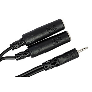 Hosa YMP-233 3.5 mm TRS to Dual 1/4" TRSF Y Cable