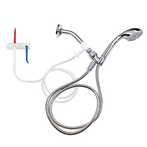 SHOWER FLOSS Water Dental Flosser - Convenient for Teeth, Attaches to Your Shower Head - Easy Installation, Adjustable Temperature & Pressure - Dentist Recommended