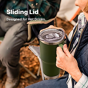 Bluwing 30 oz Insulated Tumbler Cups with Handle and Straw-Stainless Steel Travel Coffee Mug Tumbler for Women (Hot Pink)