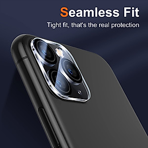 UniqueMe Camera Lens Protector compatible with iPhone 11 Pro/iPhone 11 Pro Max Tempered Glass,[Not for iPhone 11] Easy Install 9H Hardness HD Clear [ 2 Pack]