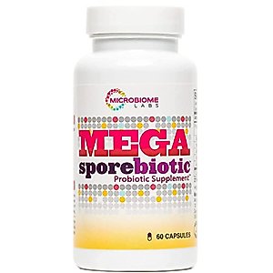 ONFIPOK MI-CR0BI0ME-Labs Spore-Based Probiotics - Daily Probiotic Supplement for Men & Women - 5 Bacillus Strains for Immune & Gut Health - Vegan-Friendly(60 Capsules)