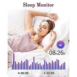 SHANG WING Smart Watches for Women Compatible with iPhone Android Phones, LYNN2 Slim Women's Watch Fitness Tracker Digital Watch with Heart Rate Monitor Pedometer Step/Sleep Tracker Waterproof Pink