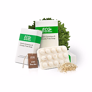 ECO Amenities Spa Paper Box Individually Wrapped 1.5 ounce Oatmeal Massage Soap, 180 Bars per Case by ECO Amenities