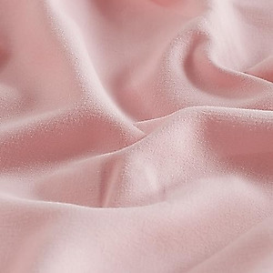 NexHome Twin Comforter Set Pintuck Pink Comforter Set Soft Pinch Pleat Microfiber Lightweight Down Alternative All Season 2 Pieces Bedding Comforters & Sets（1 Comforter 1 Pillow sham）