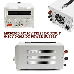 MP3020D DC Power Regulated Supply Variable Adjustable Switching 0-30V Regulated Bench Supply Lab Power Supply Regulated Variable Power Line 0-20A LED Testing Adjustable