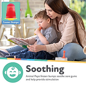 Nuby Animal Pops Ice Pop Mold - Homemade Treats for Kids - Teething Relief - 4+ Months