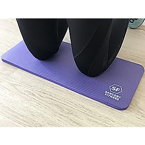 Sargoby Fitness Yoga Knee Pad 0.6 inch Thick Pilates Yoga Knee Pads Cushion to Provide support to knee cushion pilates Elbows Forearms & Wrists Workout Knee Pads