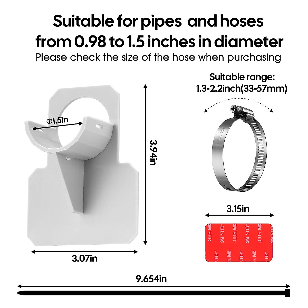 2PCS Swimming Pool Pipe Holders,Above Ground Pool Accessories,Pool Accessories,Pool Hoses for Above Ground Pools,Designed to Fit On Intex Pools,Preventing Pipes Sagging Accessory(Grey)