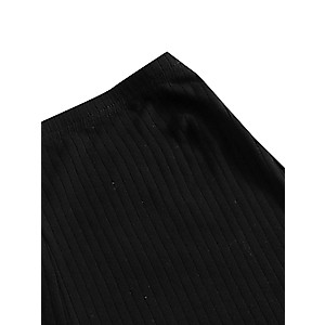 Milumia Women's 3 Pieces Elastic Waist Workout Yoga Shorts Ribbed Knit Comfy Biker Shorts 3 Pack Multicolor Medium