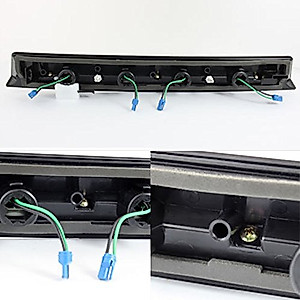 AKKON - For Ford Mustang LED Replacement 3rd Brake Tail Light Rear Third Trunk Cargo Lamp Smoke