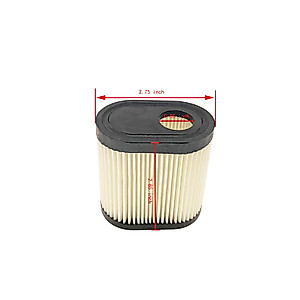 36905 740083A Air Filter, with L7T Spark Plug Kit, Fit for Tecumseh LEV100 LEV115 LEV120 Toro Recycler 22 20016 20017 20018 Lawn Mower