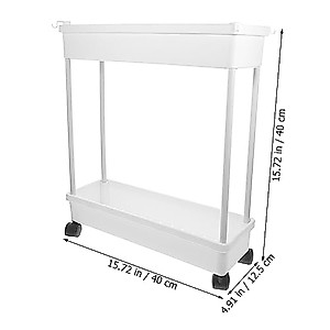 Unomor 1pc Shelf Movable Storage Organizer Storage for Books Mobile Shelving Kitchen Rack Locker Shelves Standing Rack Organization Ash Tray Kitchen Storage Holder Cart Black Plastic