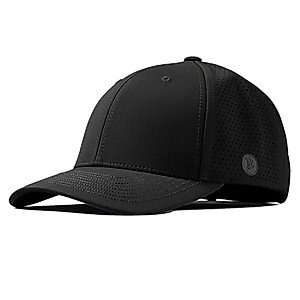 Branded Bills Bare Elite Curved Hat, Black, Fits 7-7.5, with Curved Bill, Double Layer Performance Paneling, Adjustable Snapback, Silk-Soft Front Lining, Quad-Foam Band, Water-Repellent Shell