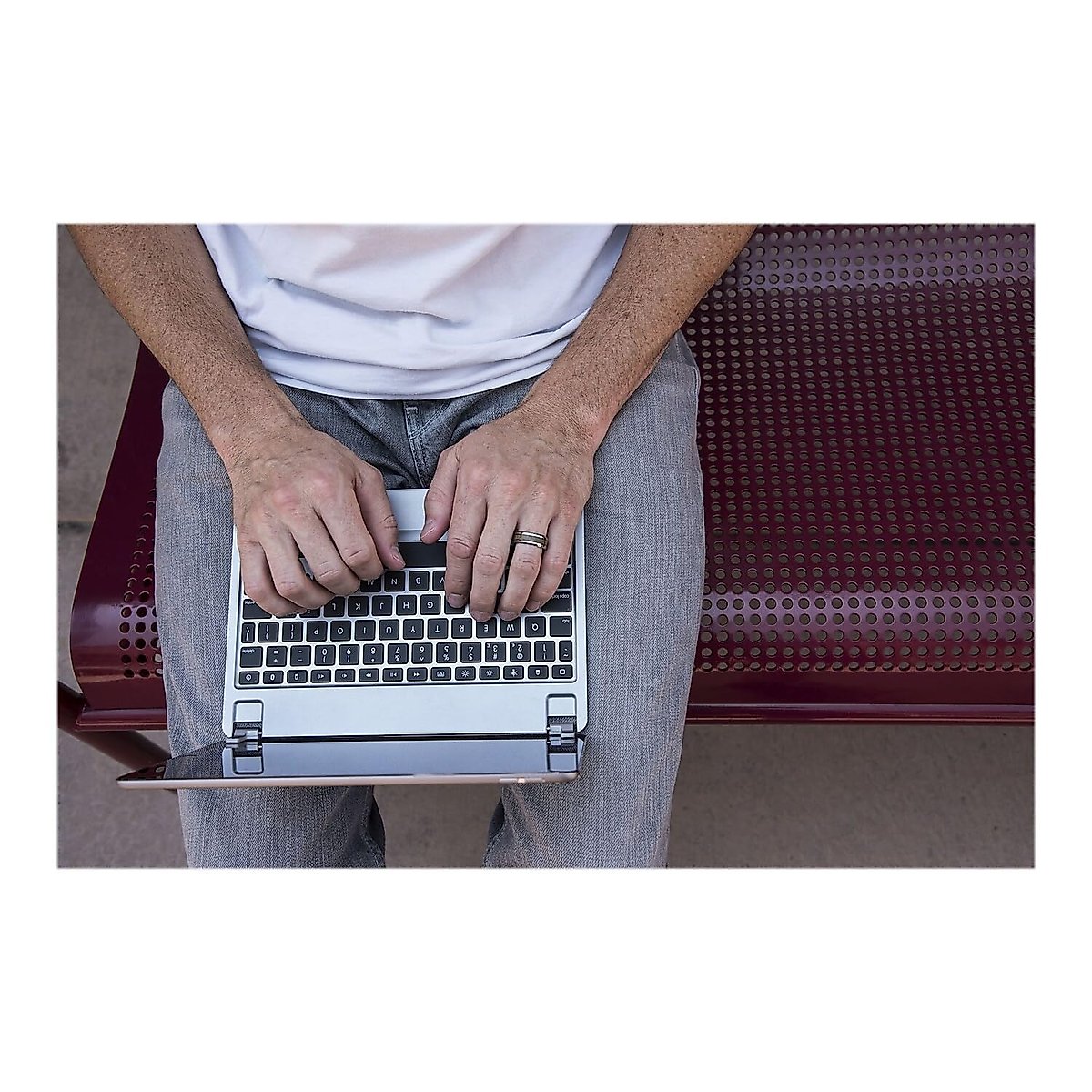Brydge 10.5 Keyboard for iPad Air (2019) | Aluminum Bluetooth 4.2 Keyboard with Backlit Keys (Space Gray)