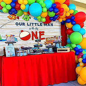 JeVenis Ofishally One Party Decoration The Big One Party Decoration Ofishally One Banner The Big One Backdrop Gone Fishing Party Decoration Little Fisherman Party Decoration