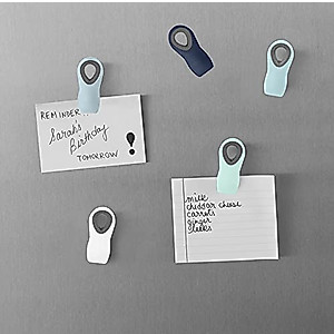 Gourmet Kitchen 10 Piece Bag Clips with Magnet, Food Clips, Chip Clips, Bag Clips for Food Storage with Air Tight Seal Grip, Snack Bags and Food Bags, Air Tight Gray Ombre