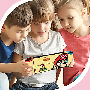 oqpa for Nintendo Switch OLED 2021 Skins Stickers for Girls Boys Kids Cute Kawaii Anime Cartoon Character Fun Decals with Tempered Glass Screen Protector for Nintendo Switch OLED(Head Malio)