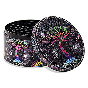 JWEX Grinder 3" Boho Grinder Lucky Tree Black
