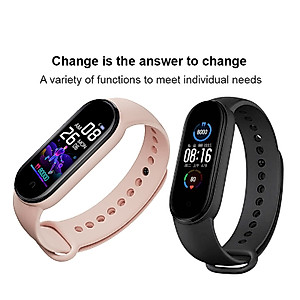 Smart Watch, Fitness Tracker for Men Women, Bracelet Band with 24 Hour Body Temperature Waterproof smartwatch for iOS Android Phones (Black)